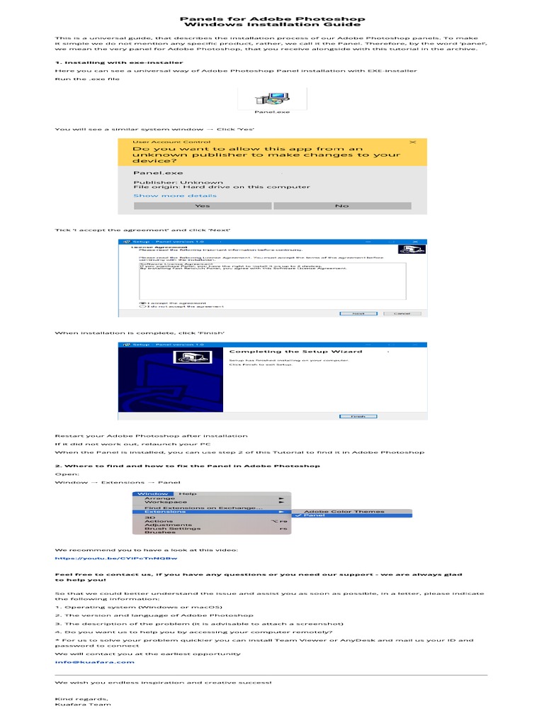 Panels For Adobe Photoshop Windows Installation Guide: Panel - Exe ...