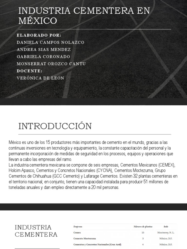 Industria Cementera en México | PDF | Precios | México
