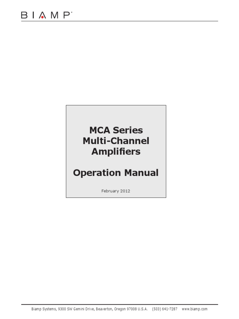 Mca Manual Feb12 | PDF | Electronics | Electronic Engineering