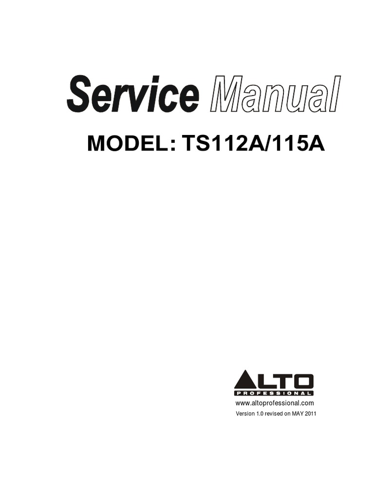 Ts115a Mkii - Service Manual - v1.0 | PDF | Infographics