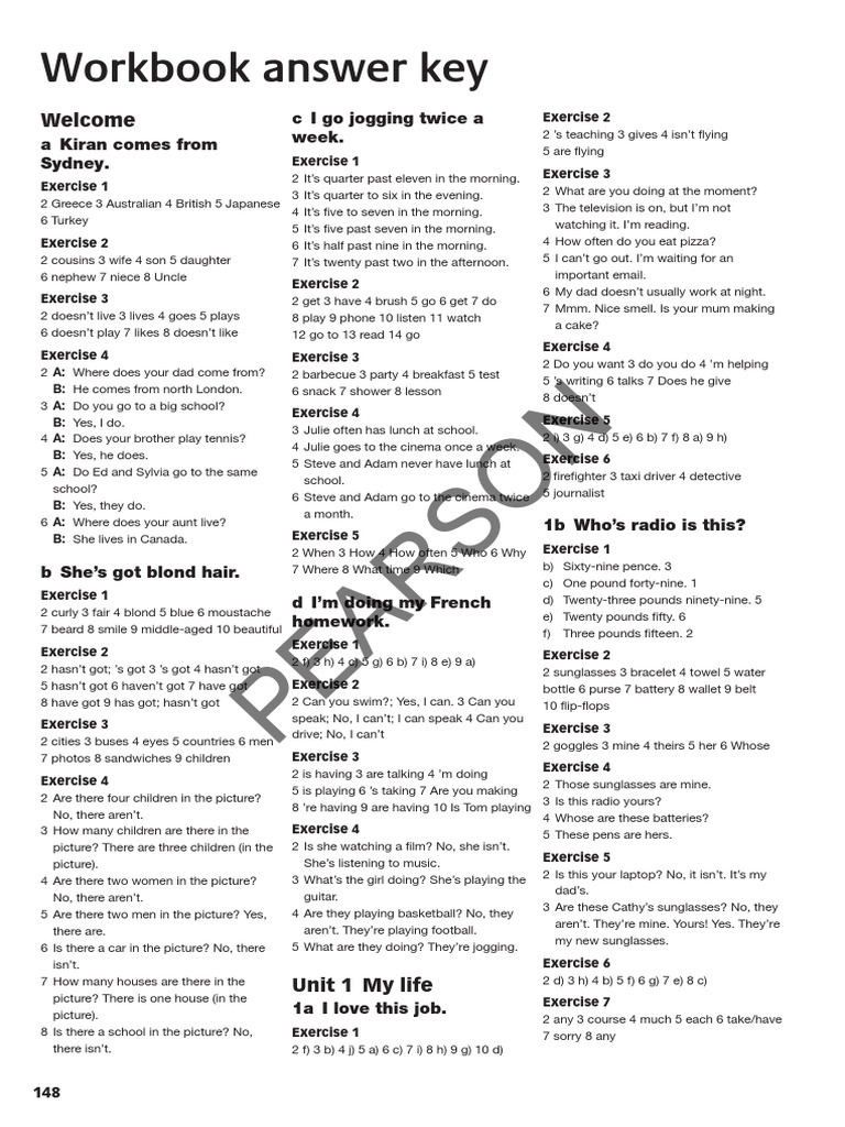Year 8 Pearson English Workbook Answers | PDF
