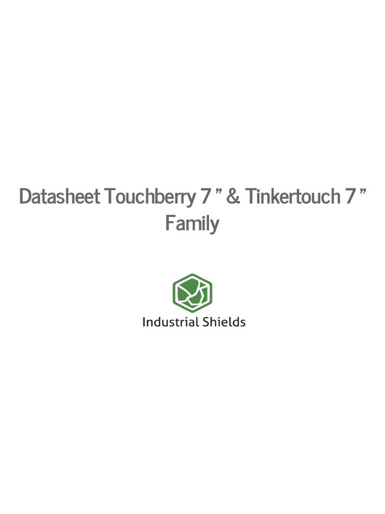 DATASHEET TOUCHBERRY 7 and TINKER TOUCH 7 | Download Free PDF | Power ...