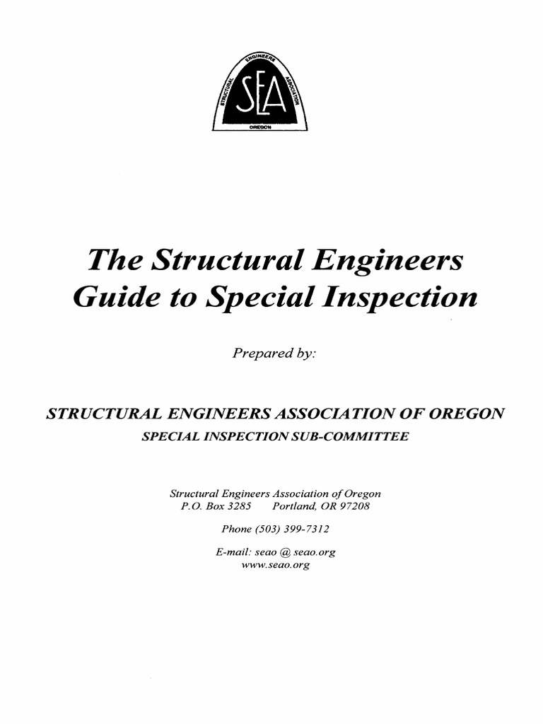 Guide To Special Inspection | PDF