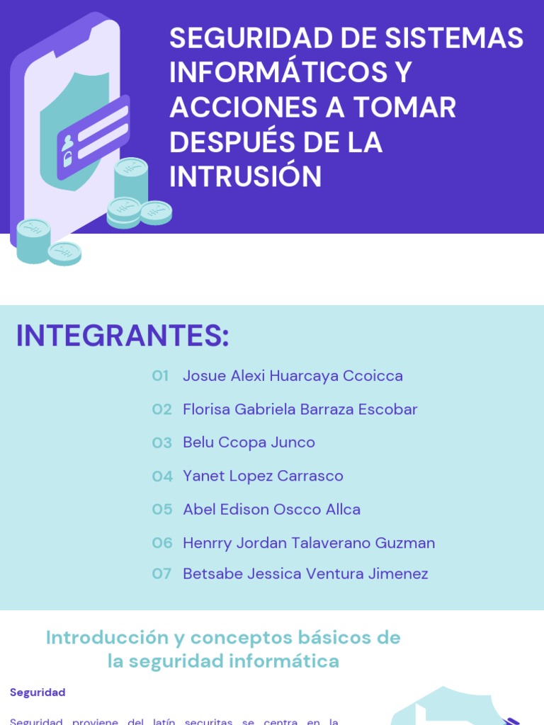 Seguridad de Sistemas Informáticos y Acciones A Tomar Después de La Intrusión | PDF | Seguridad ...