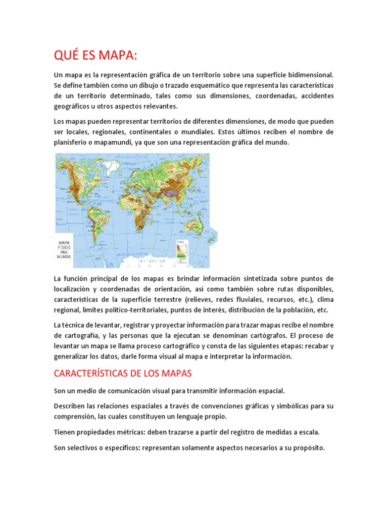 QUÉ ES MAPA ANÁLISIS E IMPORTANCIA | PDF | Mapa | Cartografía