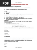 Class 12 Formal Invitation Samples | PDF
