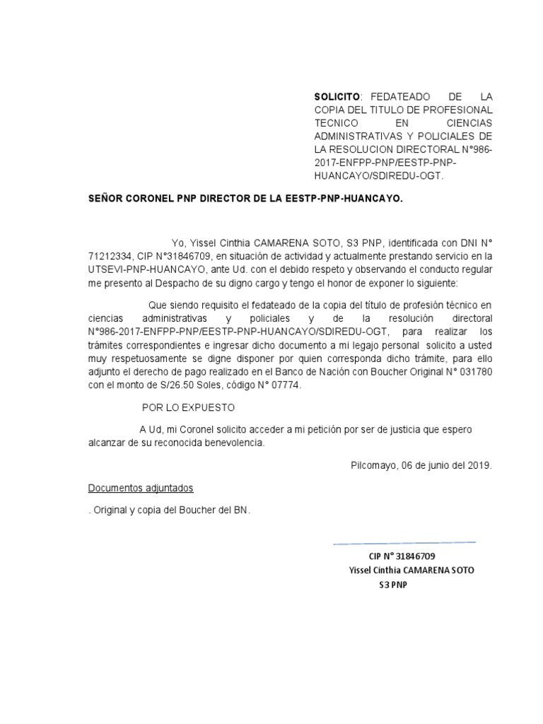 SOLICITO Ultimo (1) TITULAION | PDF | Justicia | Crimen y violencia