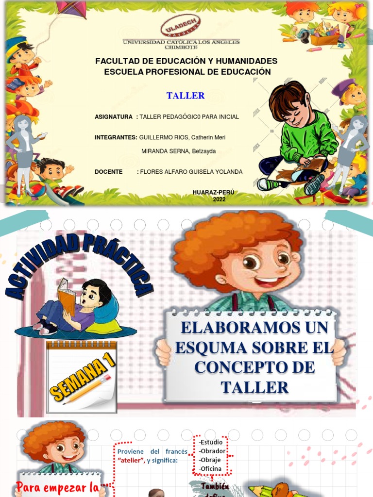 Concepto de Taller | PDF | Aprendizaje | Pedagogía