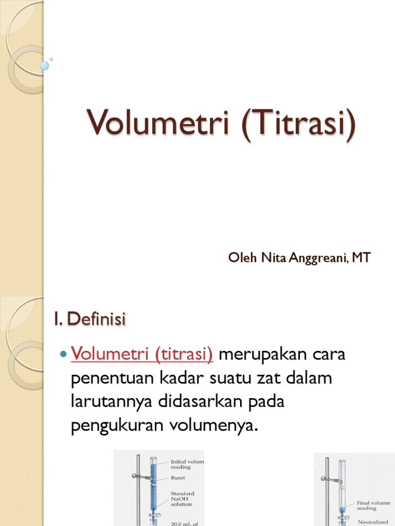 Panduan Lengkap Titrasi Volumetri | PDF | Sains & Matematika