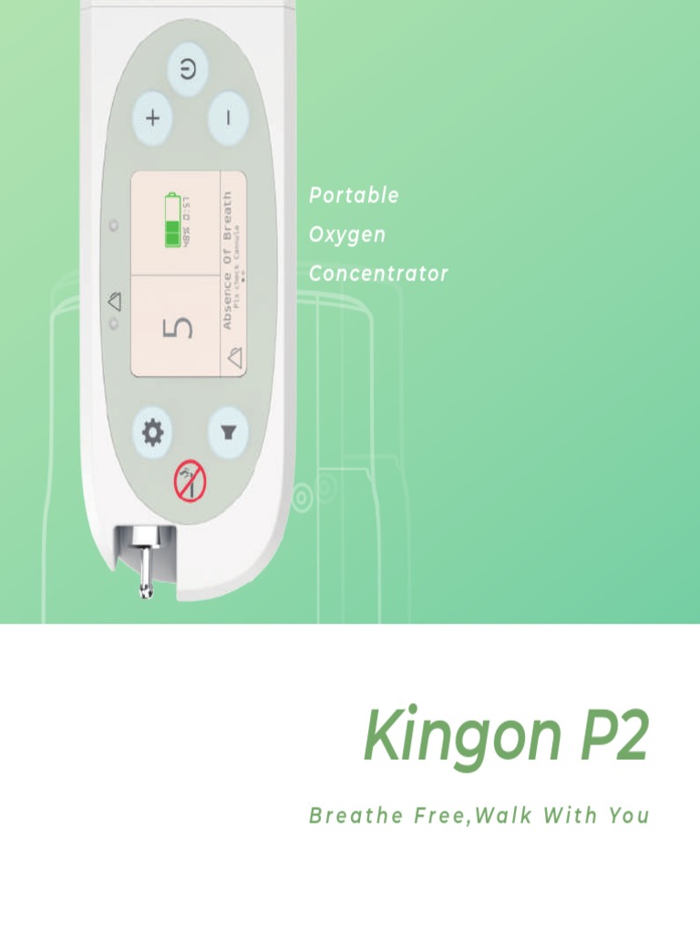 Kingon P2: Portable Oxygen Concentrator | PDF | Breathing | Filtration
