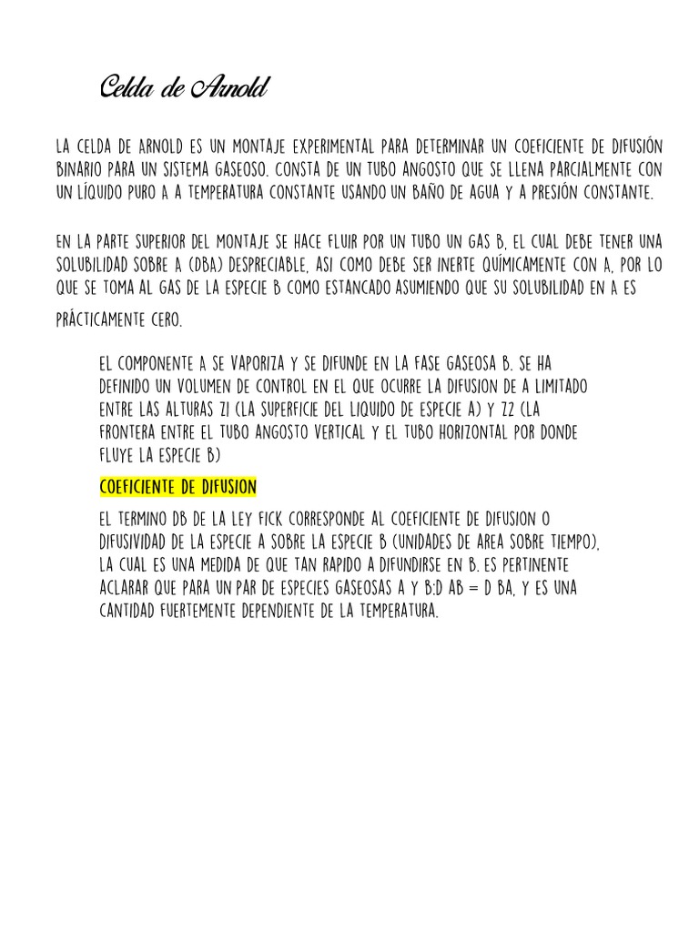 Celda de Arnold | PDF