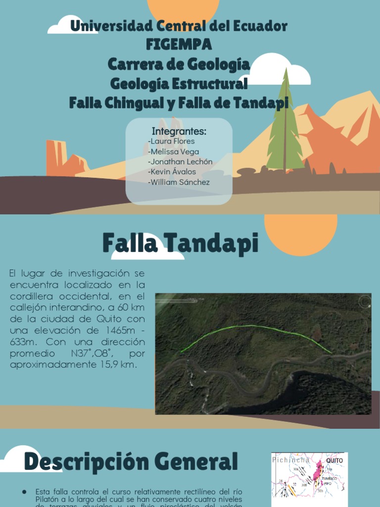 Falla Chingual y Tandapi en Ecuador | PDF | Falla (geología) | Temblores