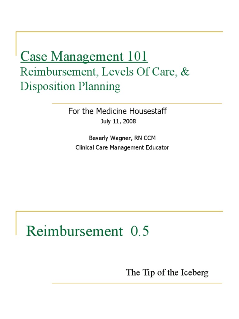 Case Management 101 | PDF | Patient | Health Sciences