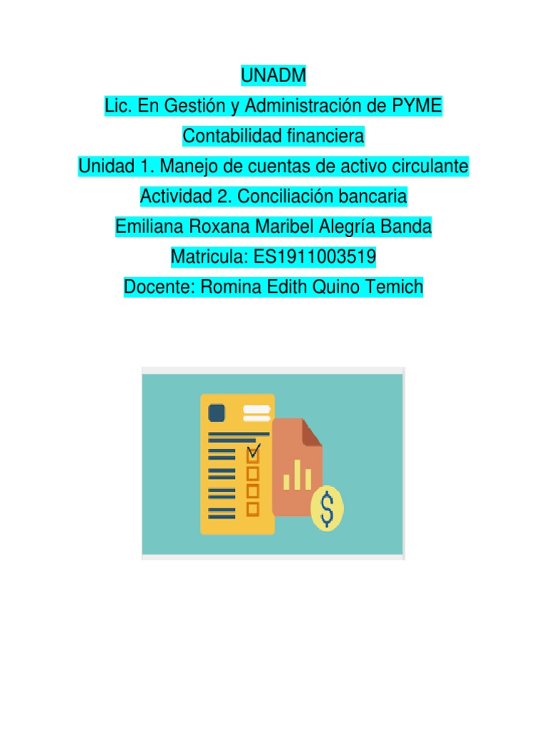 GCNF U1 A2 Xxyz | PDF | Contabilidad | Bancos