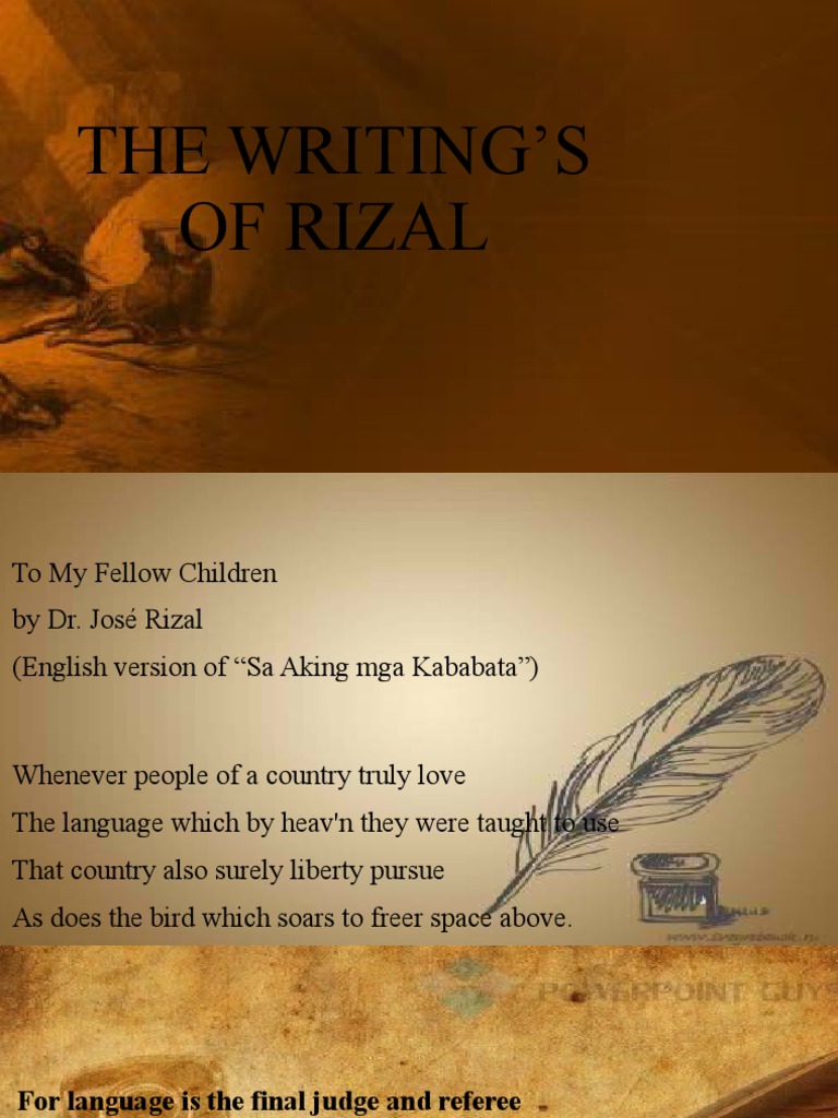 The Writing's of Rizal | PDF