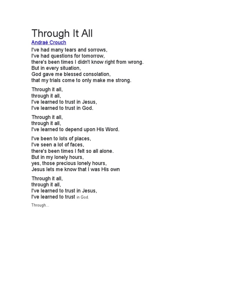 Through It All | PDF