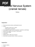 Cranial Nerves Examination Checklist | PDF | Human Head And Neck ...