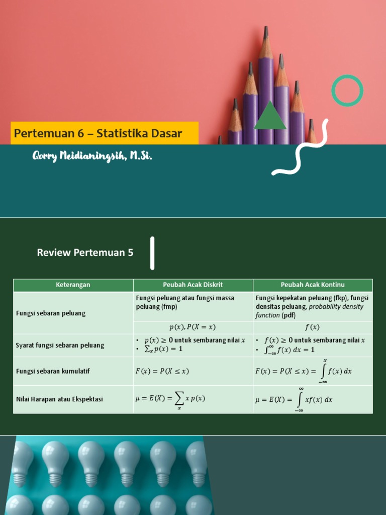 Pertemuan 6 - Sebaran Normal | PDF