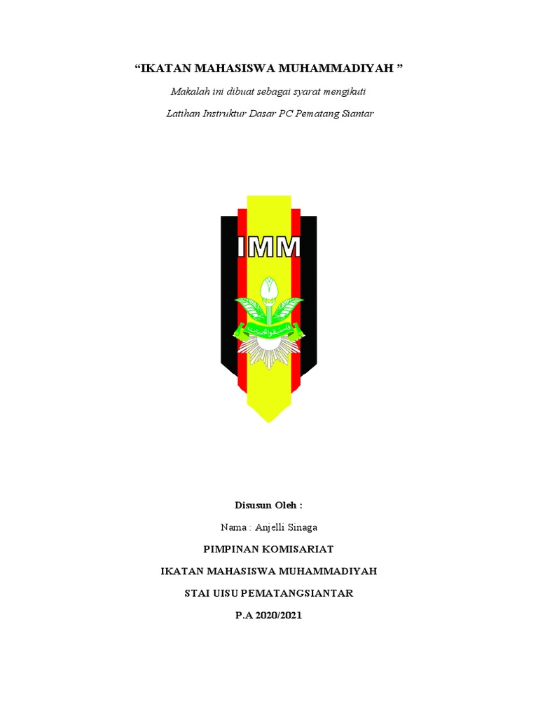 Sejarah dan Tujuan Ikatan Mahasiswa Muhammadiyah | PDF
