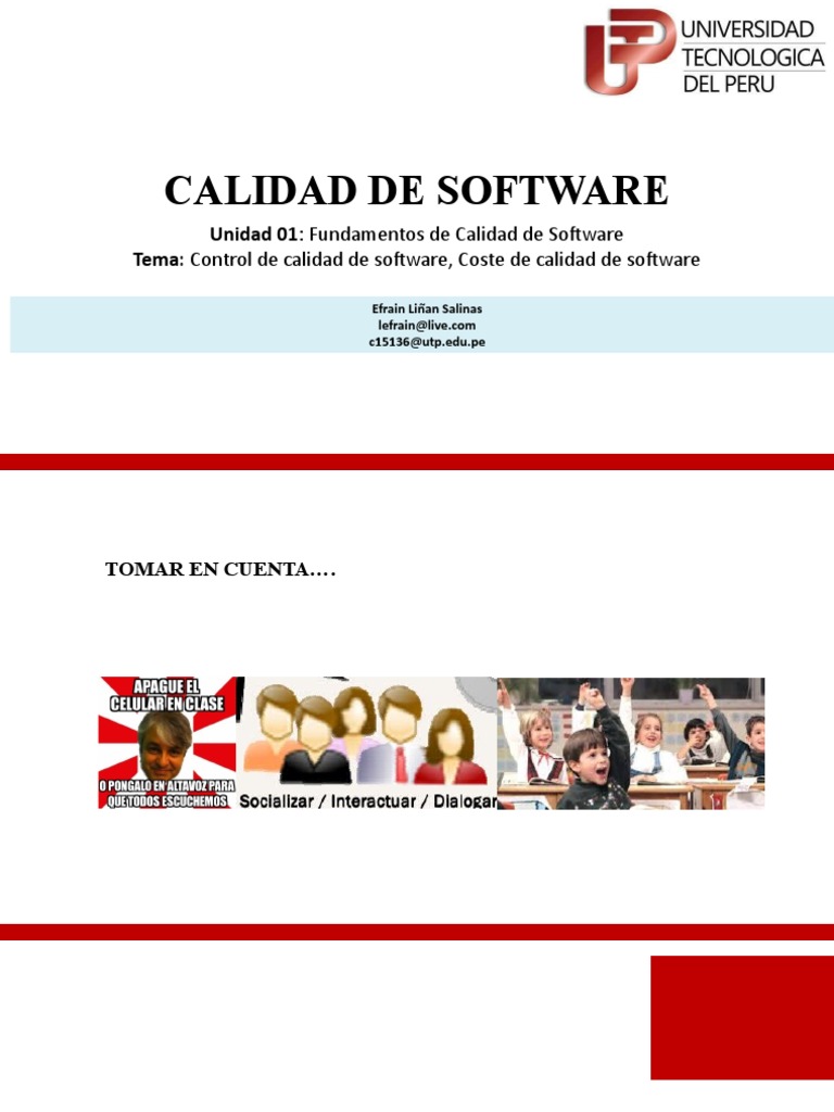 Semana 2 Control De Calidad De Software 1 Pdf Calidad Comercial