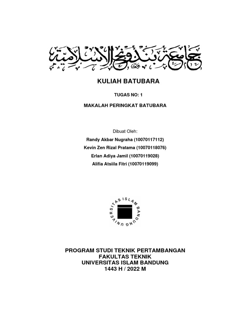 Kelompok 3 - Makalah Batubara | PDF