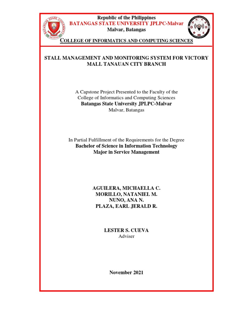 v1 Chapter 1 5 Stall Management EDITED | PDF | Computer Science ...