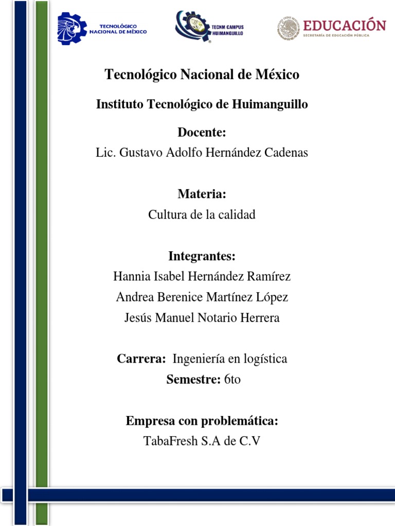 Caso Práctico de Calidad TabaFresh | PDF | Calidad (comercial) | Residuos