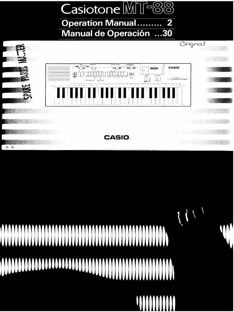Casio MT-88 Manual | PDF