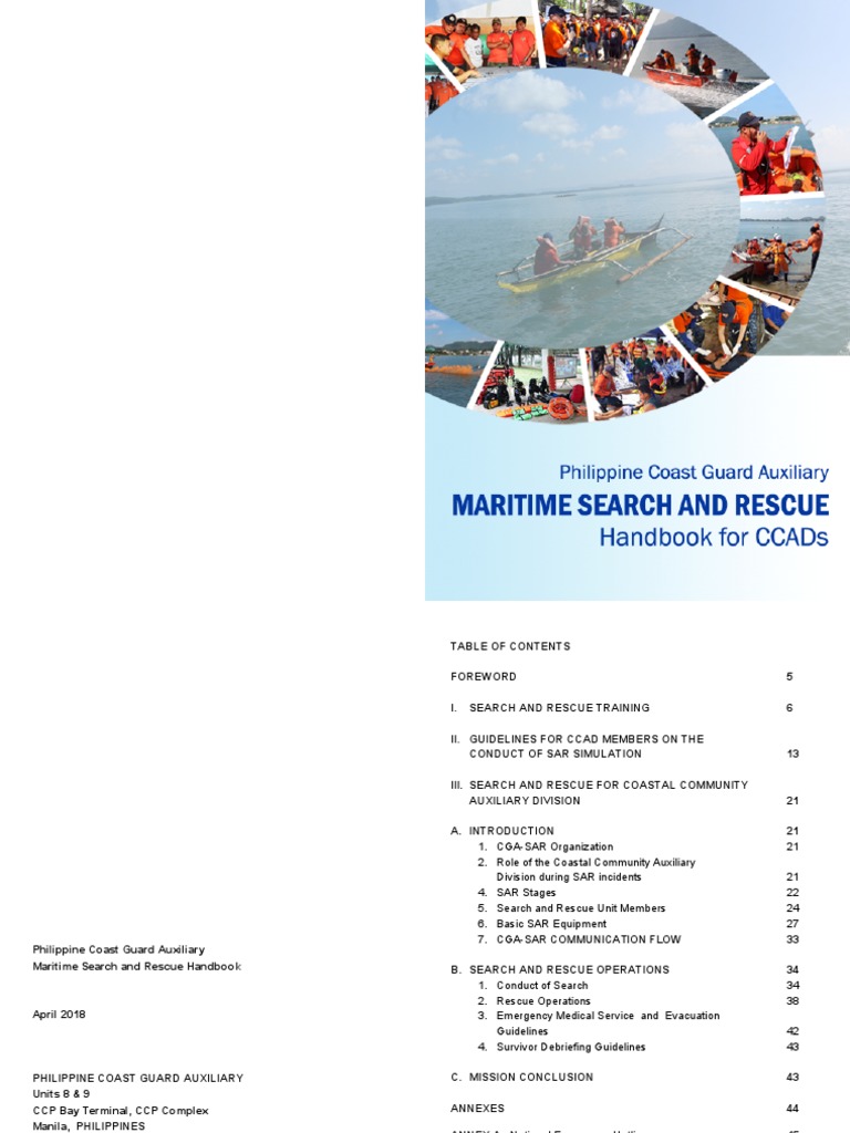 CCAD SAR Handbook Guide | PDF | Search And Rescue | Emergency