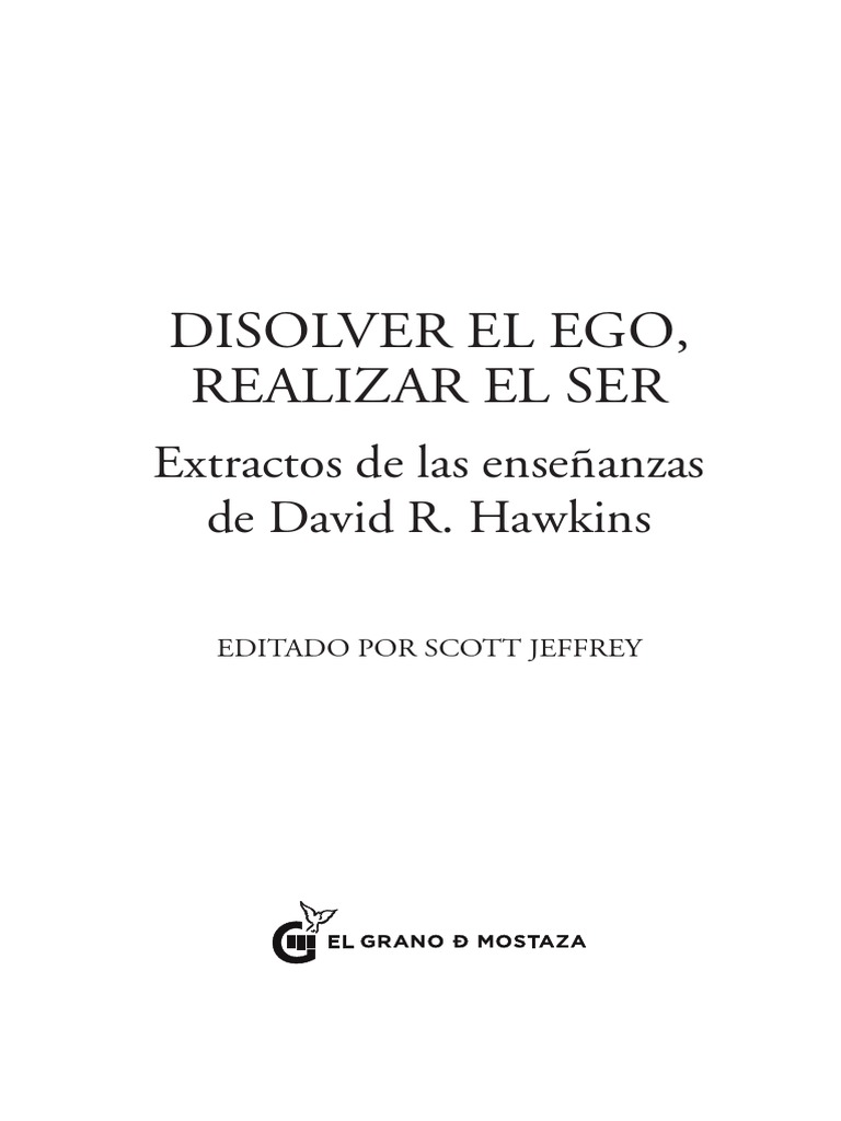 Disolver El Ego David Hawkins Pre Ebook | PDF | Yo | Mente