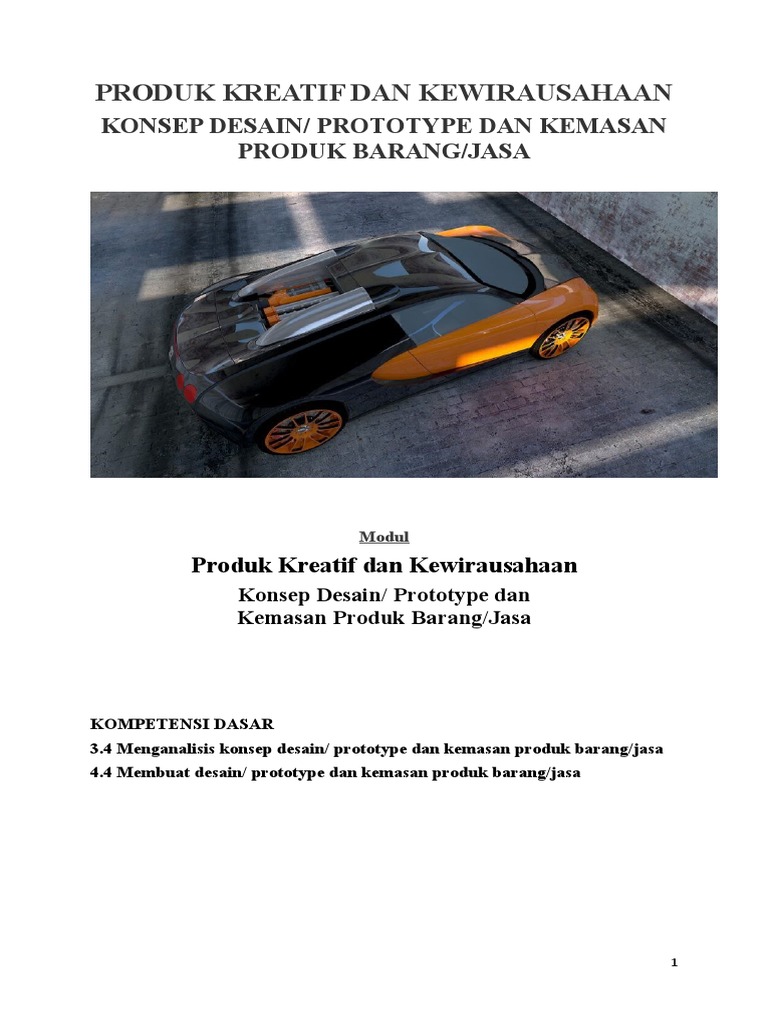 04-Konsep Desain - Prototype Dan Kemasan Produk Barang Atau Jasa | PDF