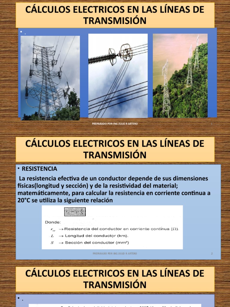 Calculo Parametros de Lineas de Transmision 2022 | PDF | Impedancia ...