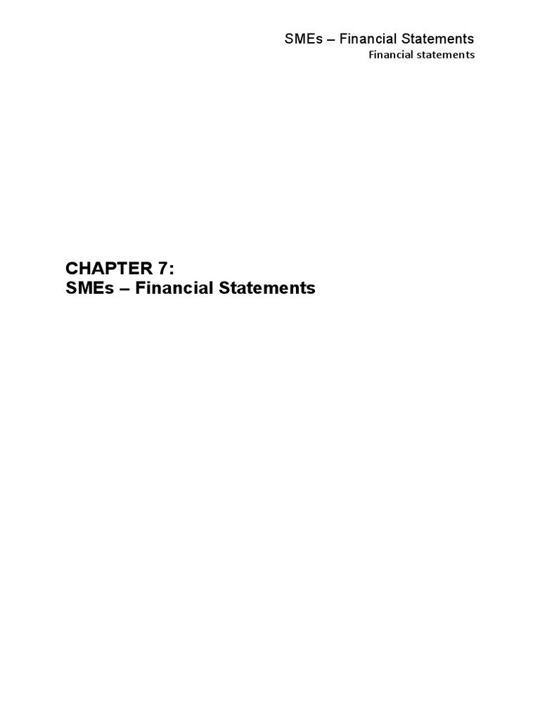 Sme Discussion Template | PDF | Financial Statement | Equity (Finance)