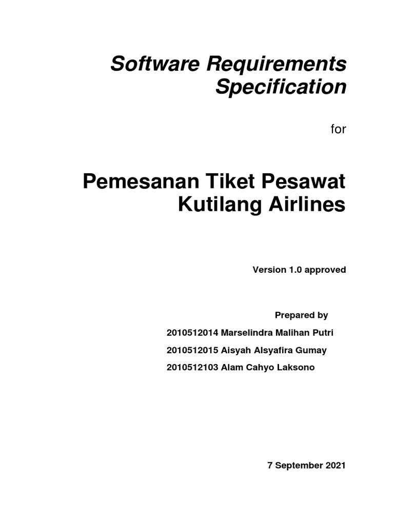 SRS - Tugas Pertemuan 3 - Kelompok 7 | PDF | Komputer | Teknologi & Rekayasa