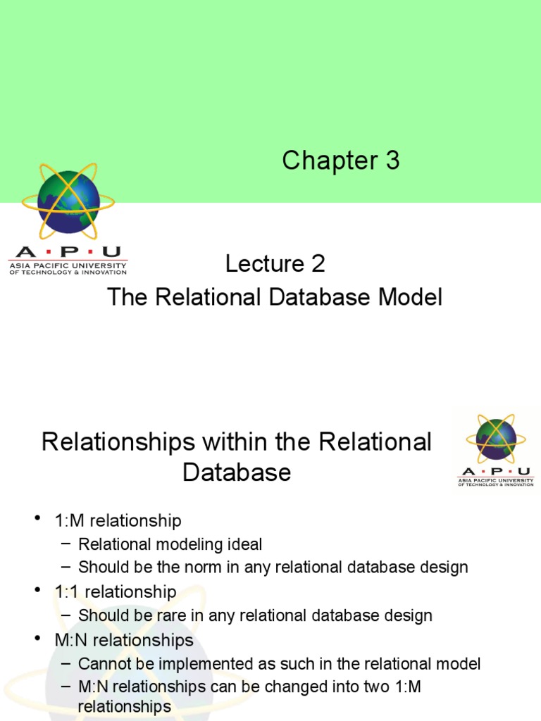 The Relational Database Model Pdf Relational Database Databases