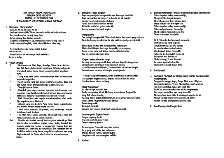 Refleksi Rohani | PDF