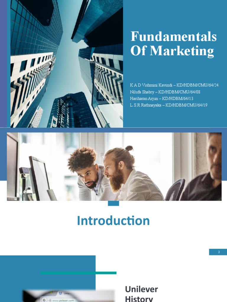 Fundamentals of Marketing | PDF | Unilever | Marketing