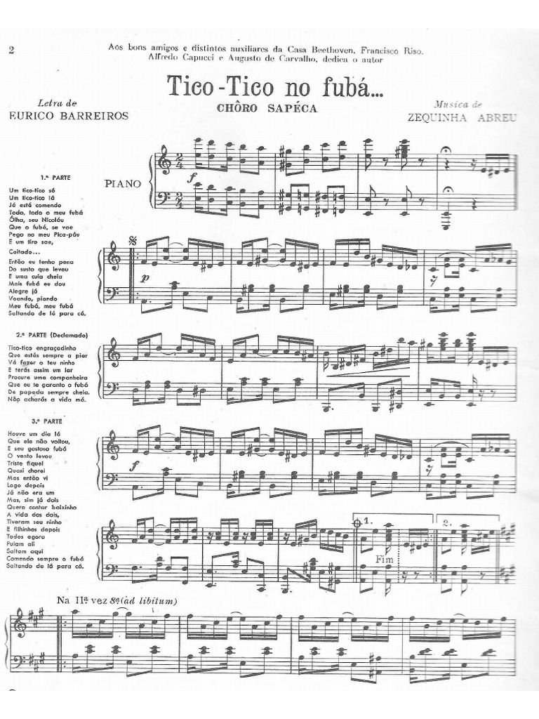 Tico Tico Sheet Music | PDF