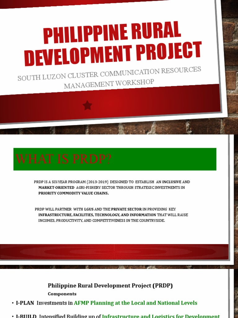 Philippine Rural Development Project: South Luzon Cluster C ...