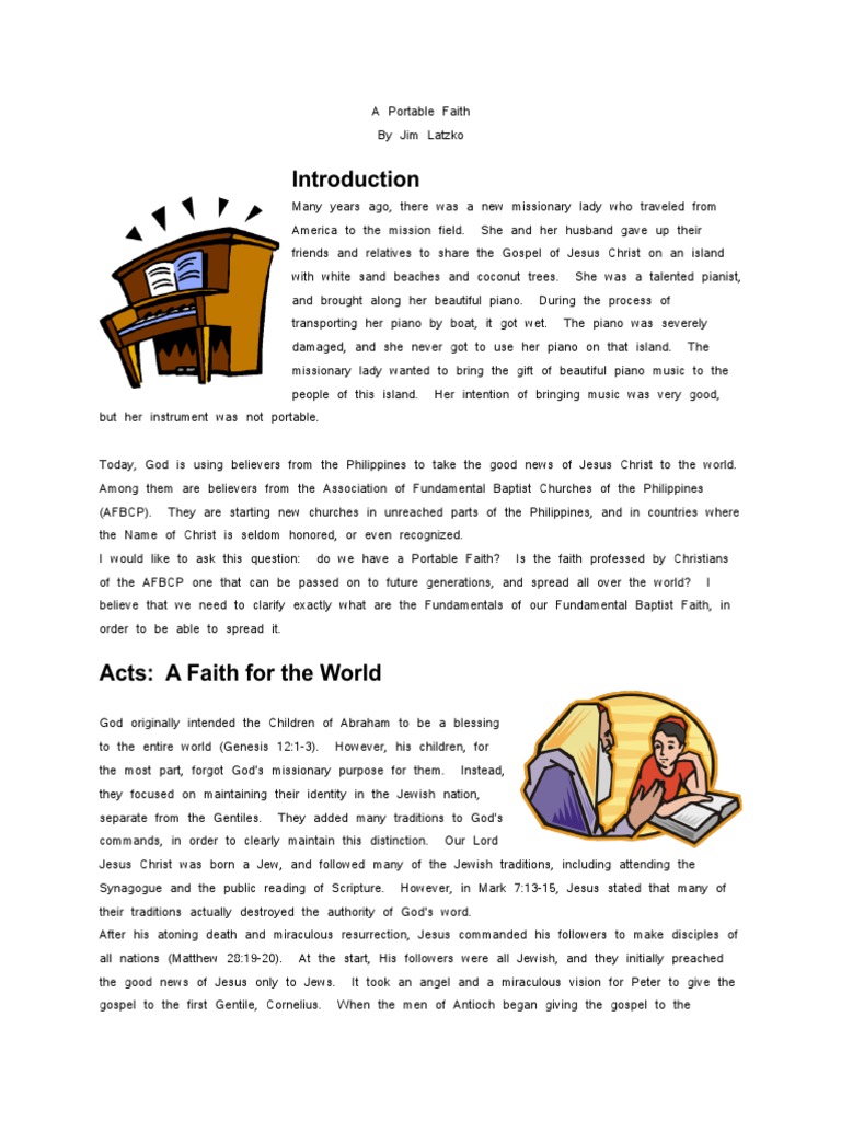 Jim Latzko Webinar Handout - Portable Faith 1.5 | PDF | Jesus | Acts Of ...