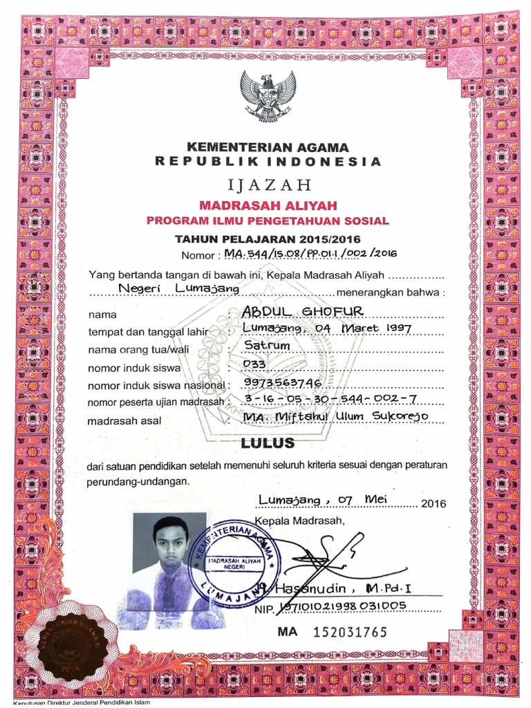 Ijazah MA | PDF