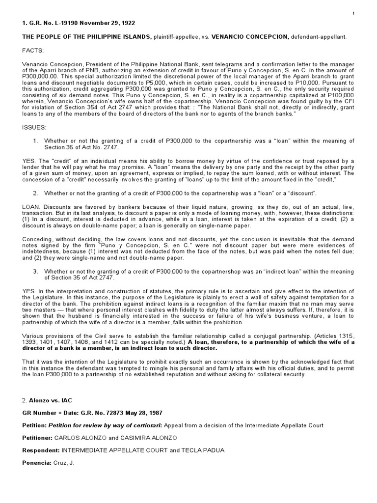 Online Digests - Stat Con Cases | PDF | Mortgage Law | Loans