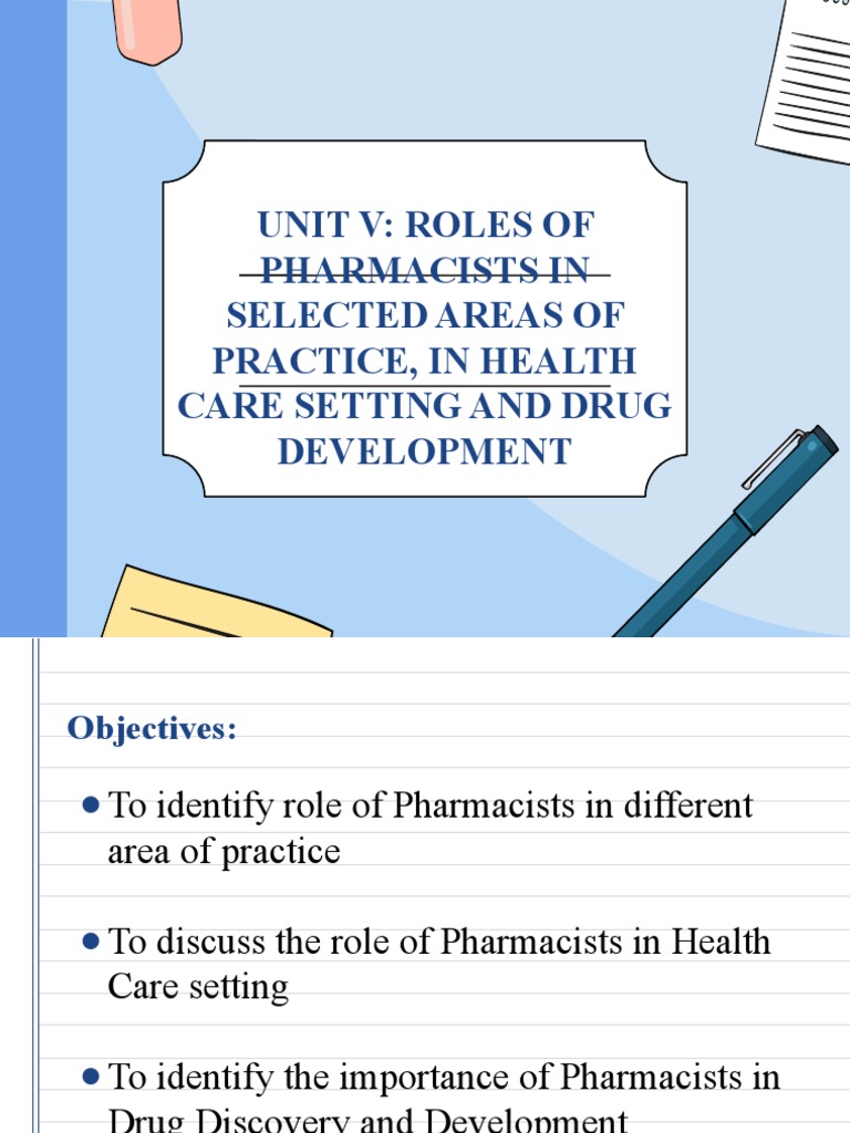 Week5. Roles of Pharmacists | PDF | Pharmacy | Pharmacist