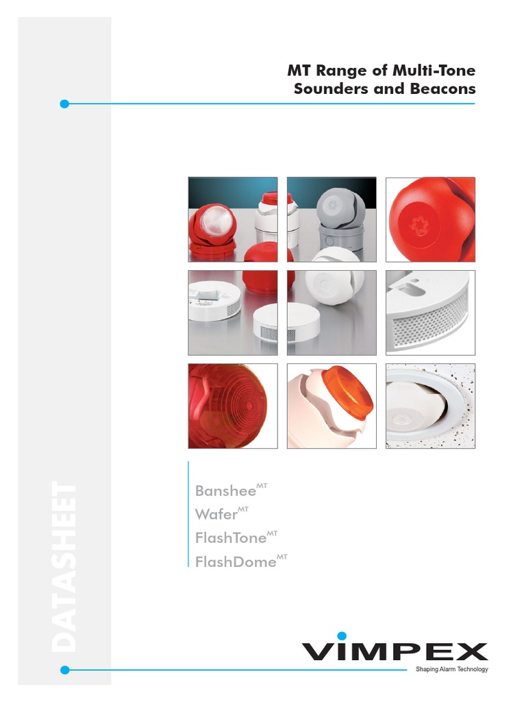 Vimpex: MT Range of Multi-Tone Sounders and Beacons | PDF | Equipment ...