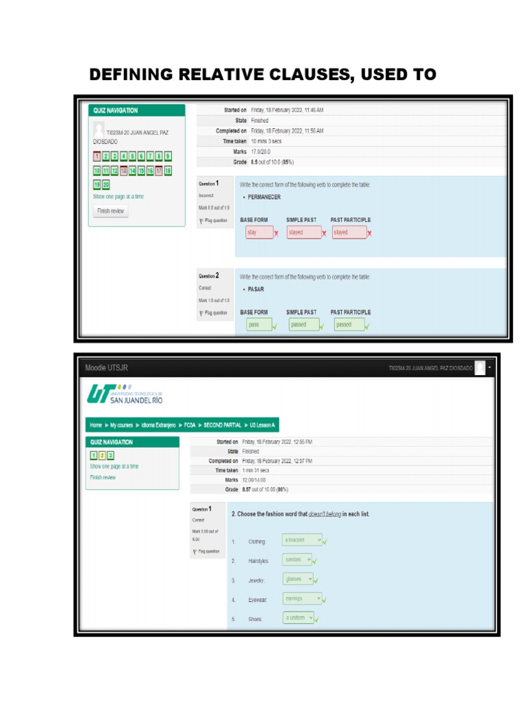 Defining Relative Clauses | PDF