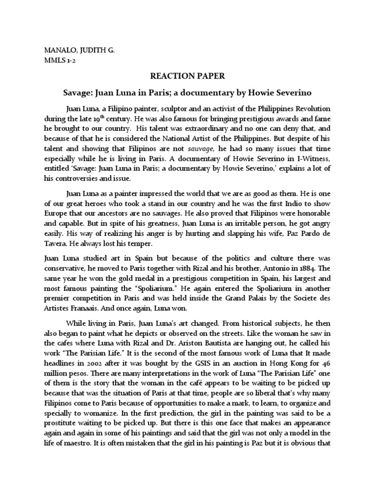 Juan Lunas Tragic Life And Crimes In Paris Pdf