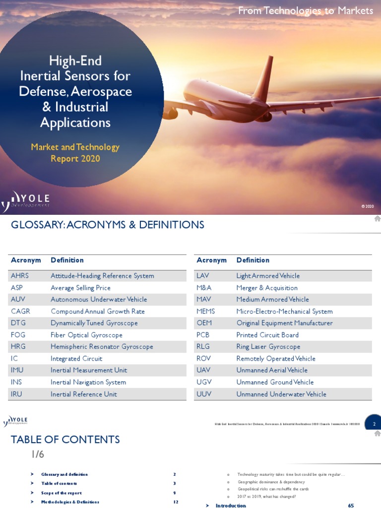 High-End Inertial Sensors For Defense, Aerospace & Industrial ...