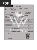 Draf Tanda Terima Gaji Karyawan (Slip Gaji) | PDF