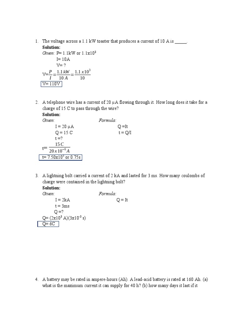 Circuits Problem Set | Download Free PDF | Electronic Circuits ...