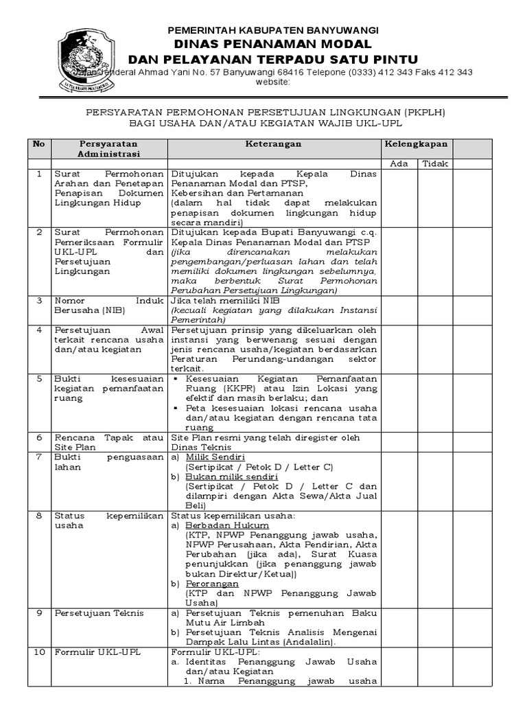 Izin Lingkungan | PDF | Teknologi & Rekayasa